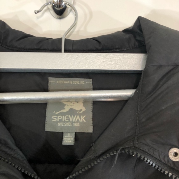 Spiewak | Jackets & Coats | Spiewak Black Hooded Quilted Long Parka ...